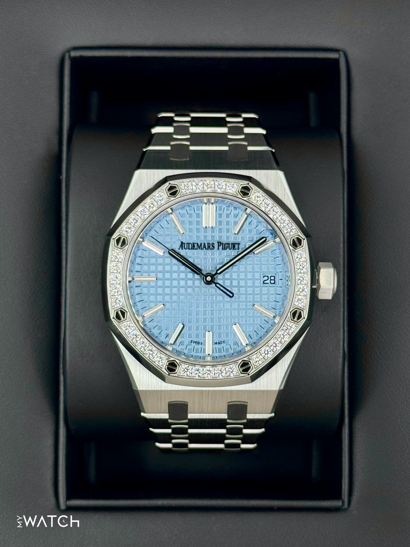 NEW 2025 Audemars Piguet Royal Oak 37mm 15551ST Stainless Steel Blue D